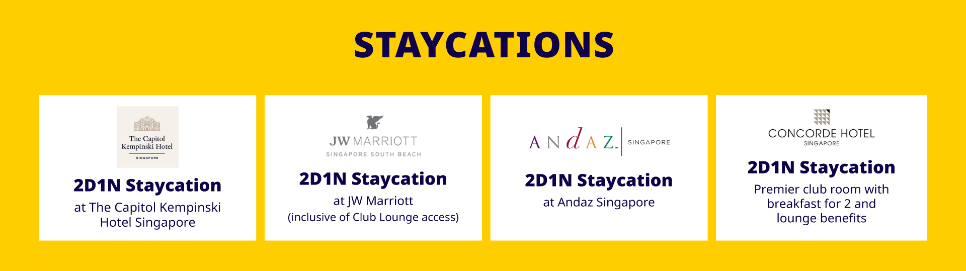 On The Menu | Staycations