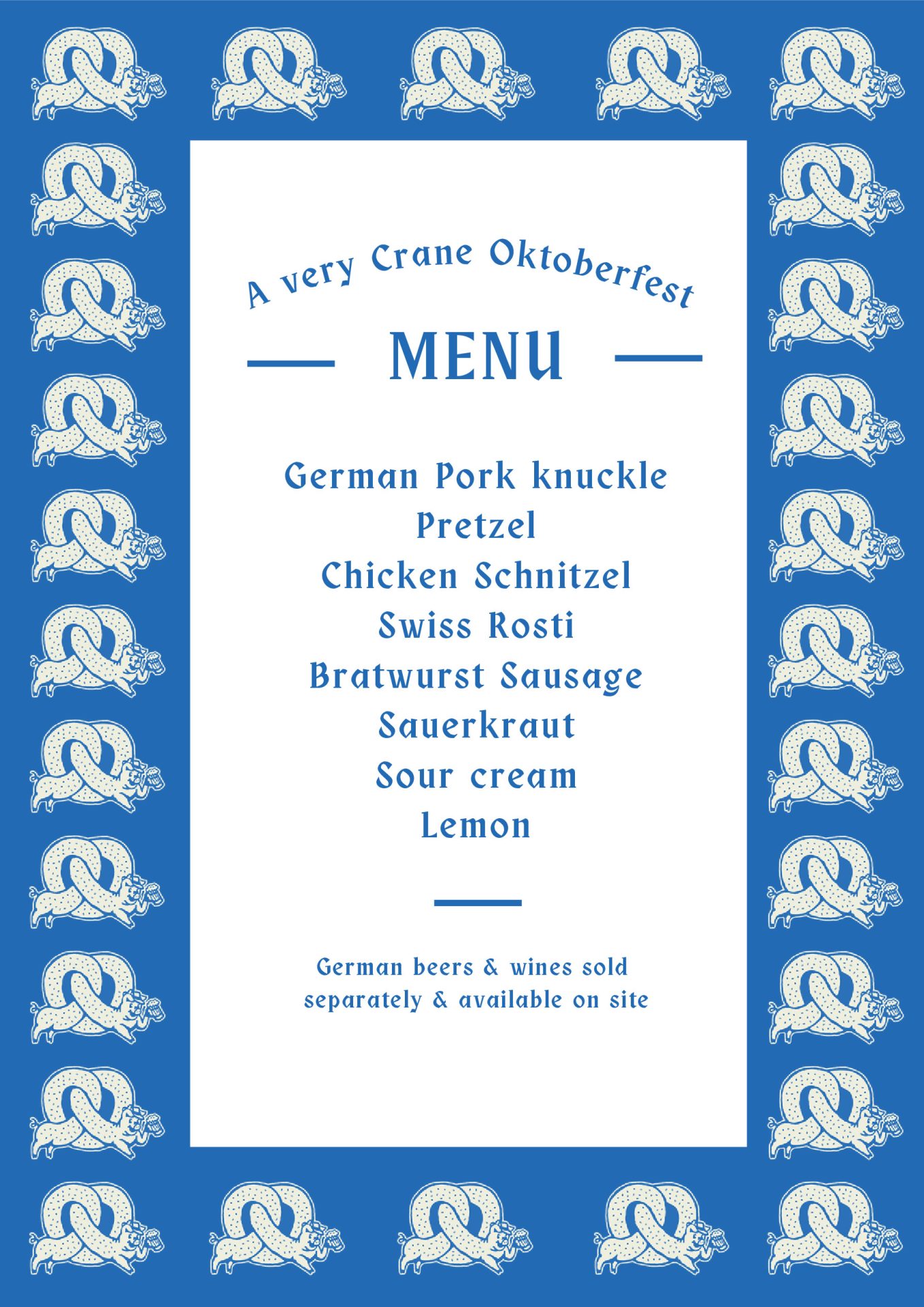On The Menu | Oktoberfest menu